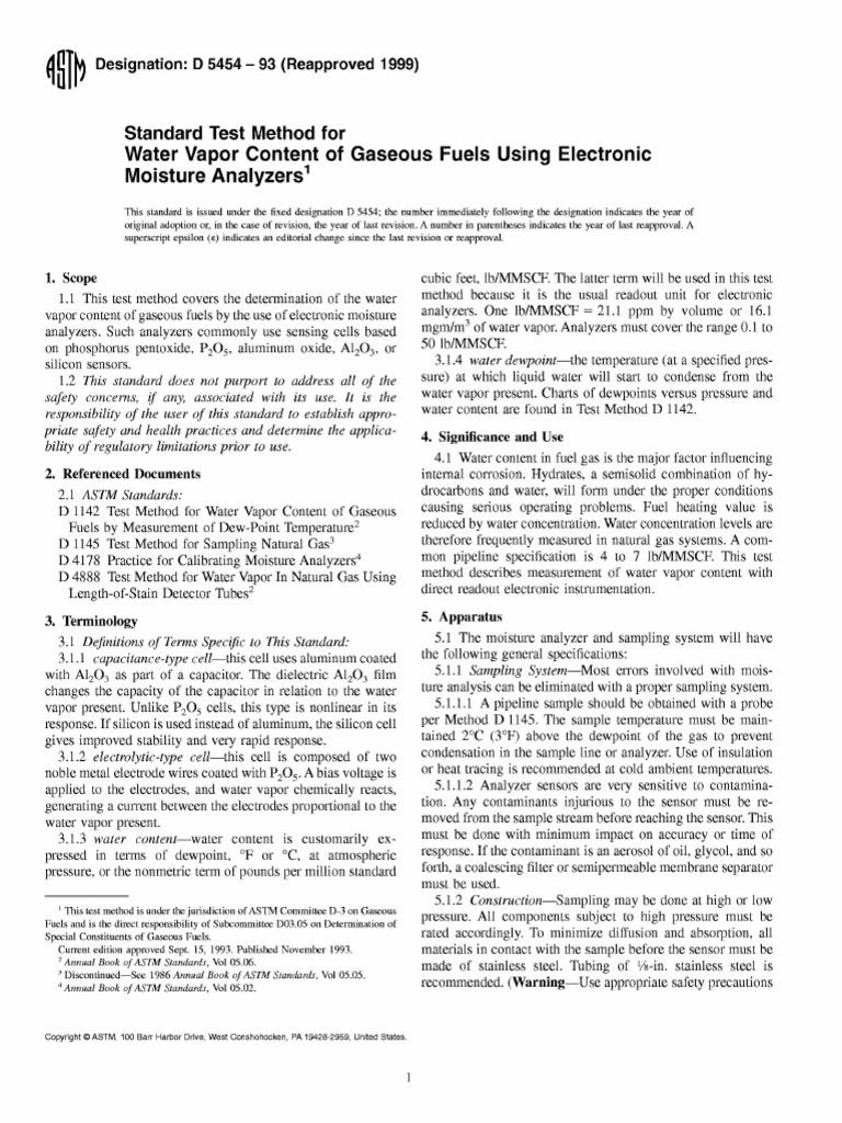 Astm D 5454 | PDF