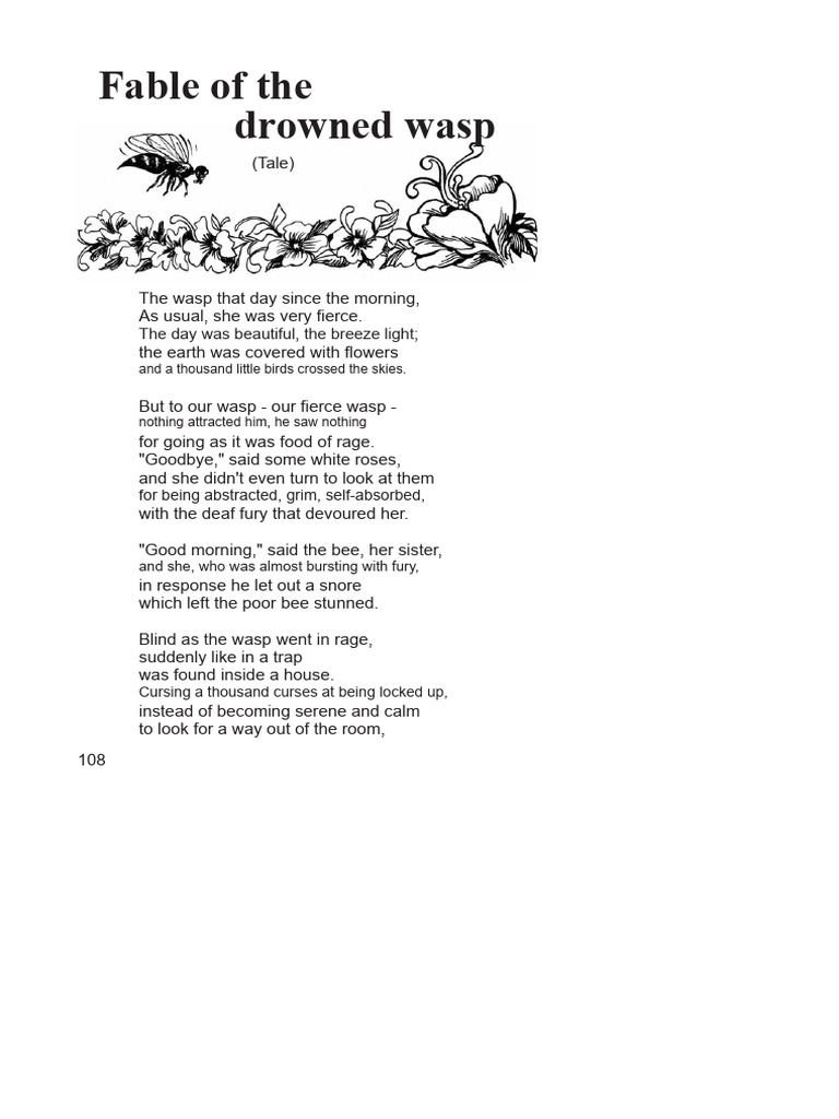28 Fable of The Drowned Wasp Story | PDF