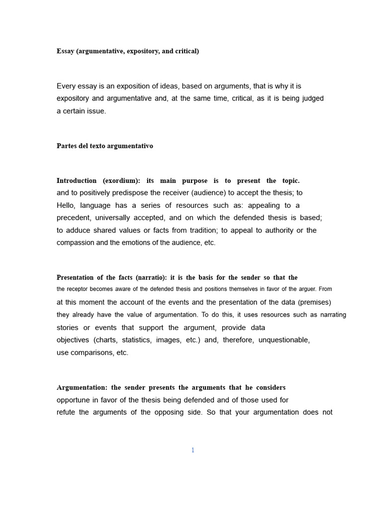 Understanding Argumentative Essays | PDF | Argument | Essays