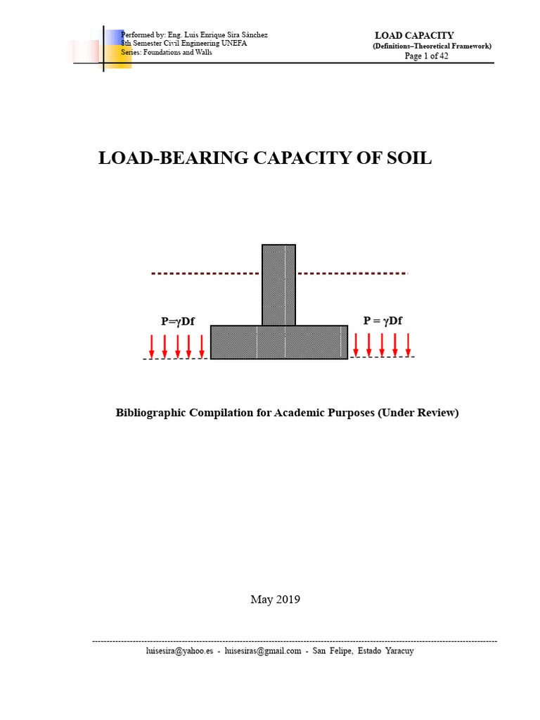 FOUNDATIONS AND WALLS (Chapter 04 Load-Bearing Capacity of Soil) | PDF ...