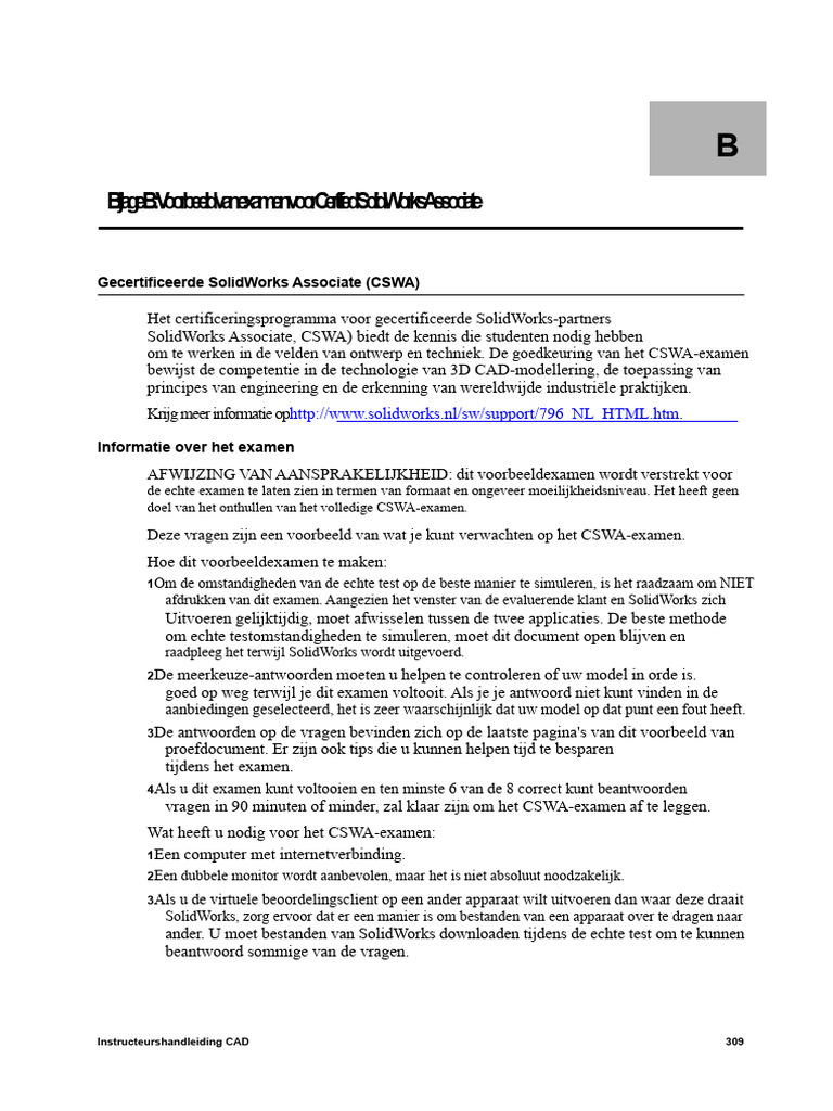 Examen Proef Cswa | PDF