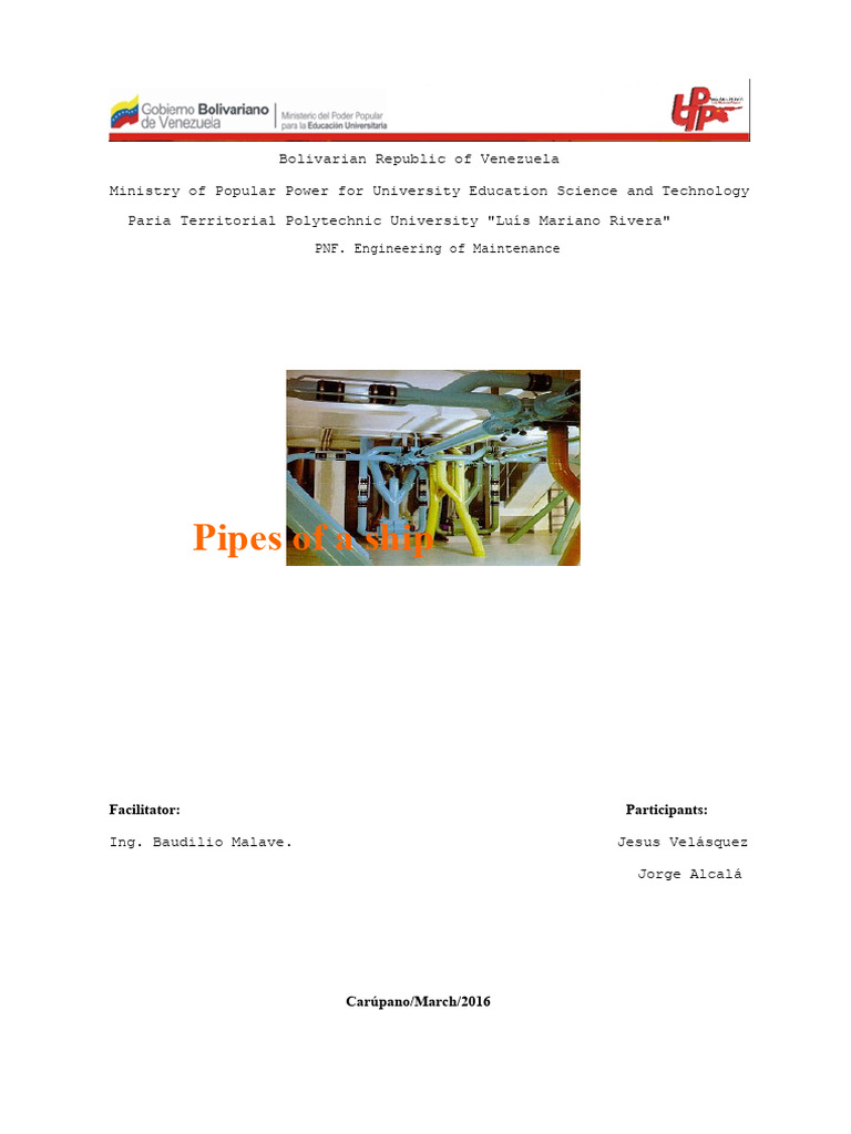 Ship Piping Systems: Materials and Maintenance | PDF | Pipe (Fluid ...