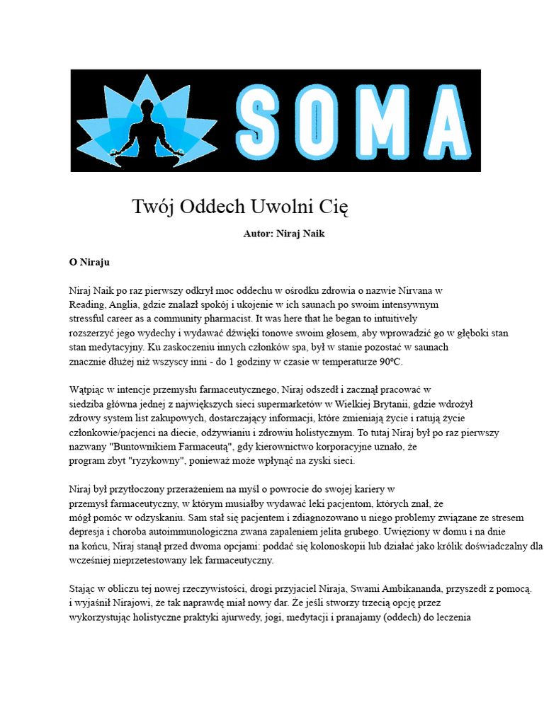 Twoje Oddech Uwolni Cię KSIĄŻKA | PDF