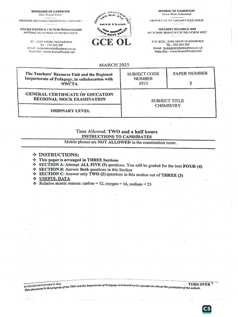 Chemistry 2 OL | PDF