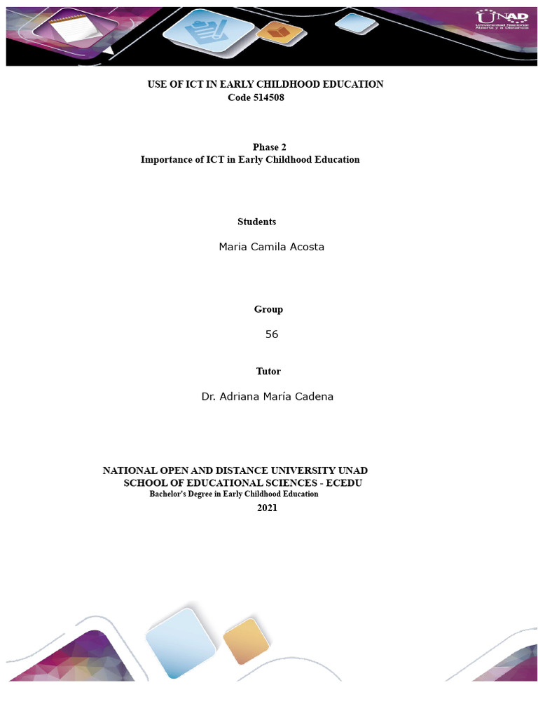 ICT in Early Childhood Education | PDF | Educational Technology ...