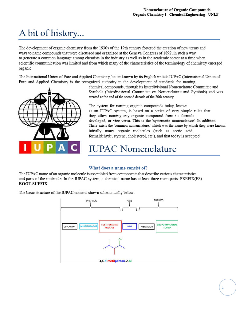 IUPAC rules for compounds | PDF | Functional Group | International ...