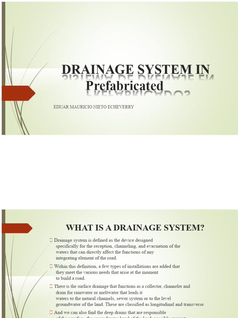 Drainage System in Prefabricated Structures | PDF | Storm Drain | Drainage