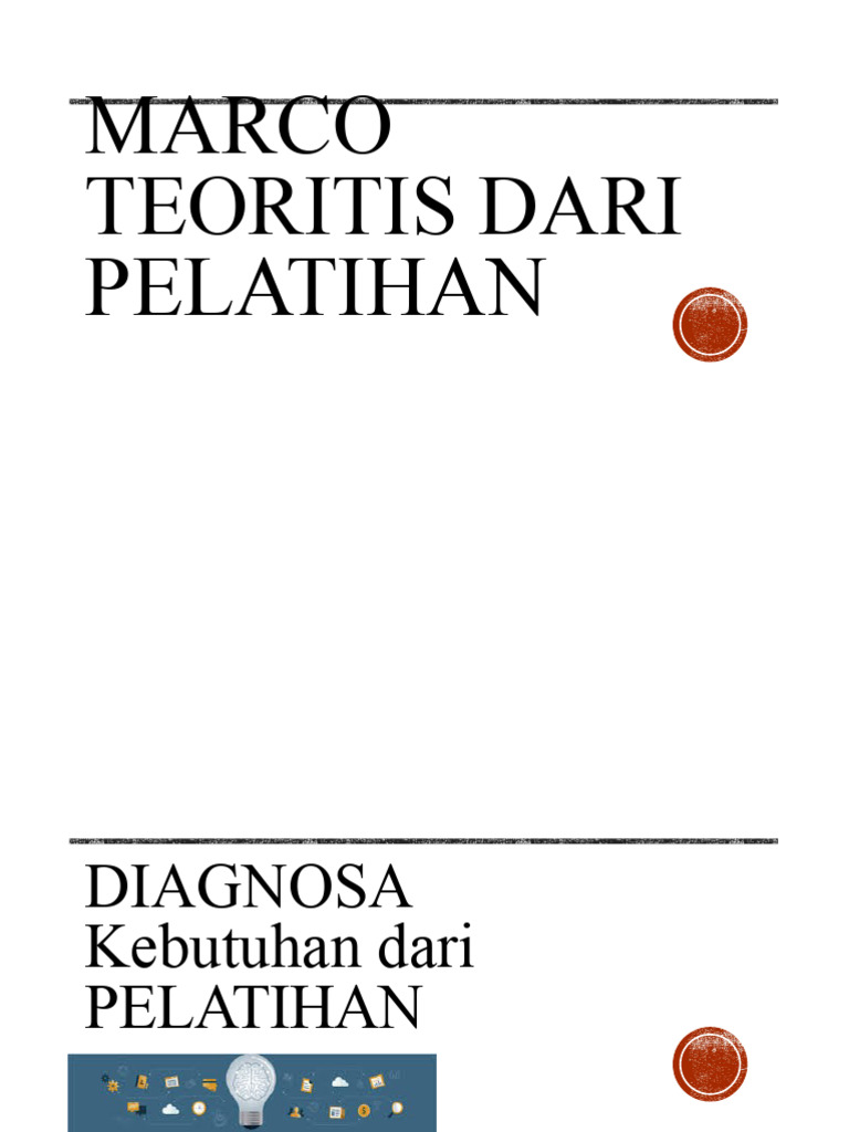 Kerangka Teoritis Pelatihan Bagian 1 | PDF