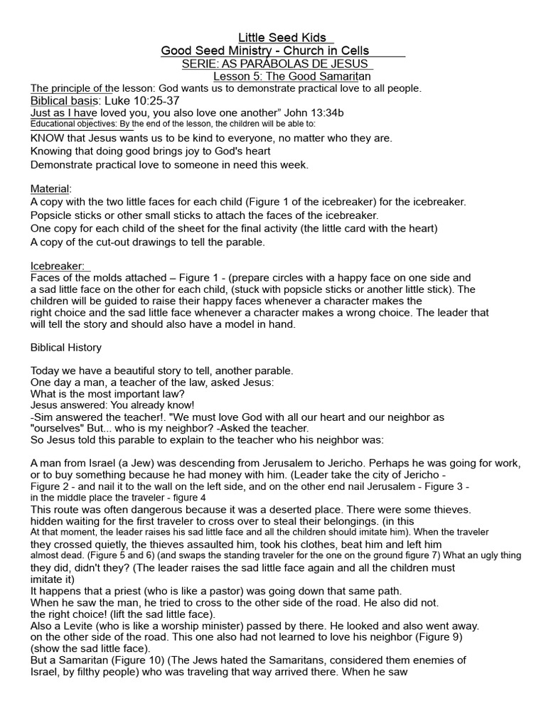 Lesson 5 The Good Samaritan PDF | PDF