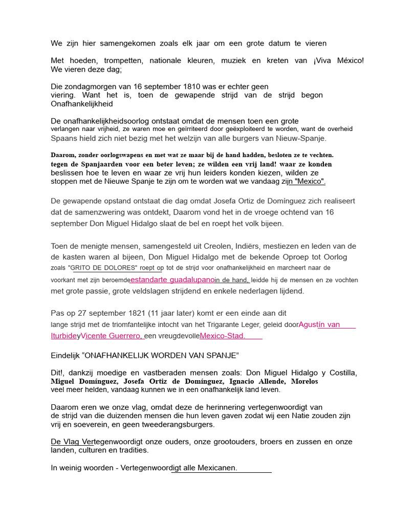 Toespraak 16 September | PDF