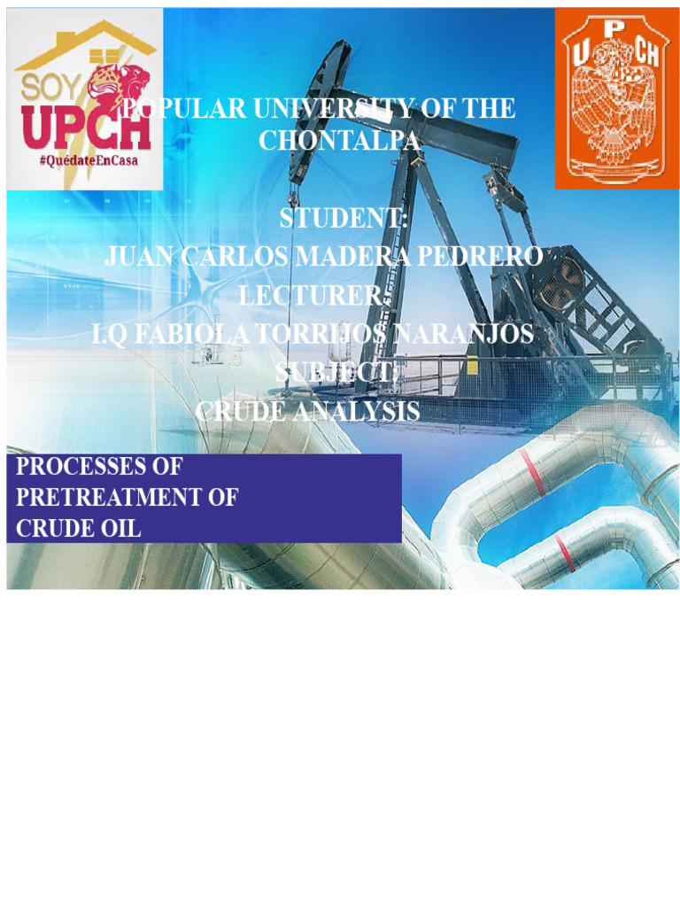 Crude Oil Pretreatment Processes | PDF | Petroleum | Water