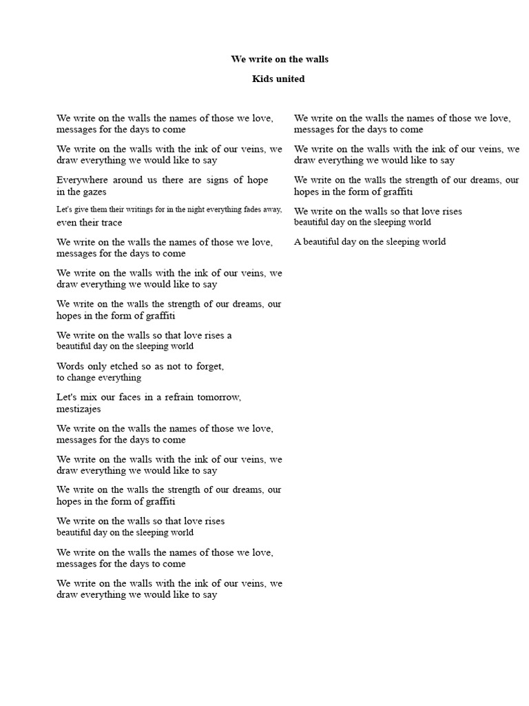 We Write | PDF
