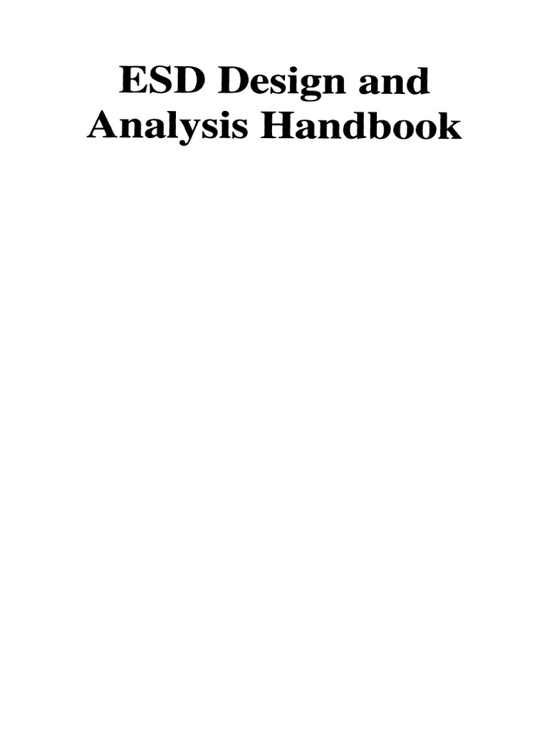 ESD Design and Analysis Handbook | PDF | Electrostatic Discharge ...