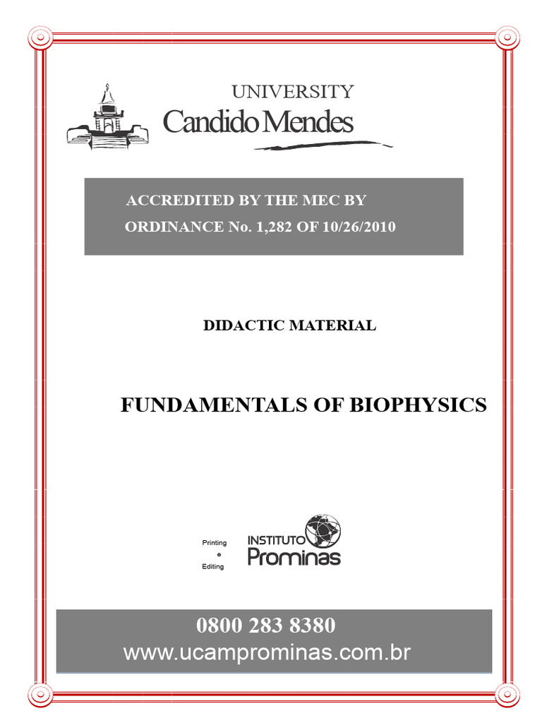 Fundamentals of Biophysics | PDF | International System Of Units | Physics