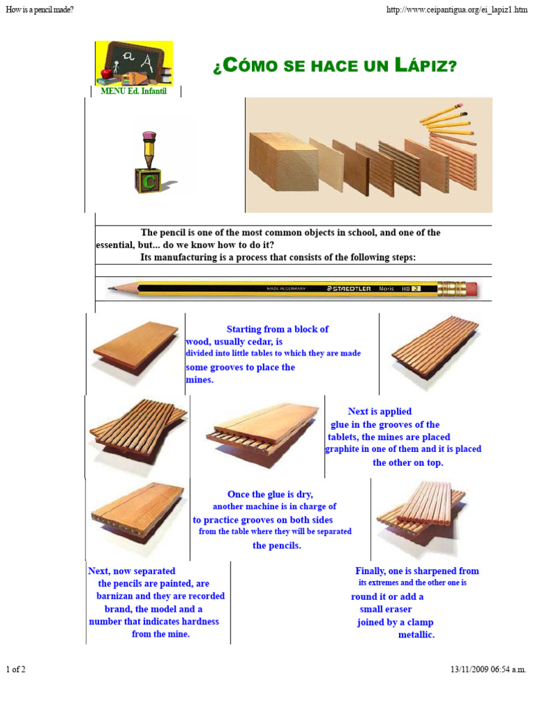 How Is A Pencil Made? | PDF | Pencil | Graphite