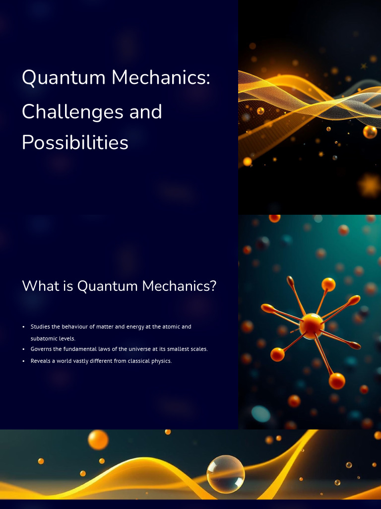 Quantum Mechanics: Key Concepts & Challenges | PDF