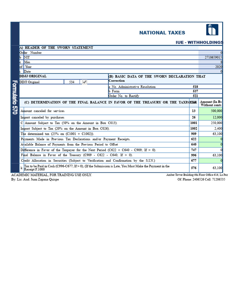 FORM 570.v2 IUE | PDF | Taxes | Money