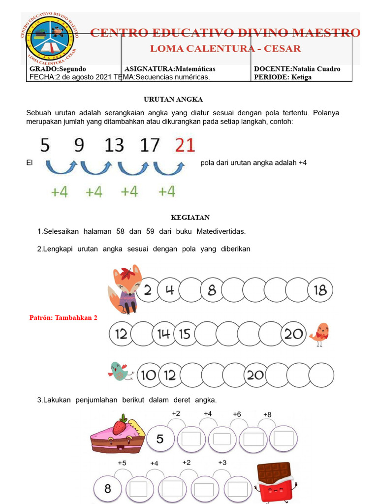 Pola Urutan Angka dalam Matematika | PDF