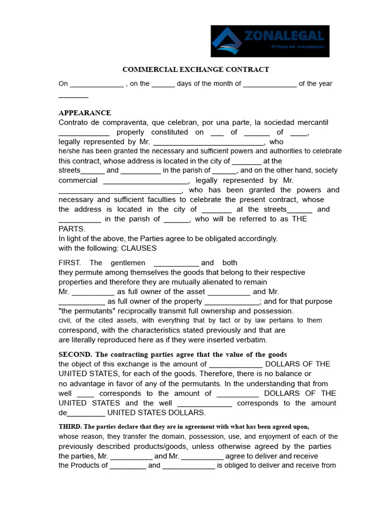Merchant Exchange Contract | PDF | Breach Of Contract | Business Law