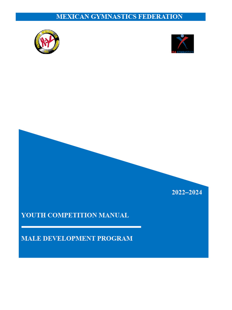 Mexican Gymnastics Youth Manual 2022-2024 | PDF | Gymnastics | Sports