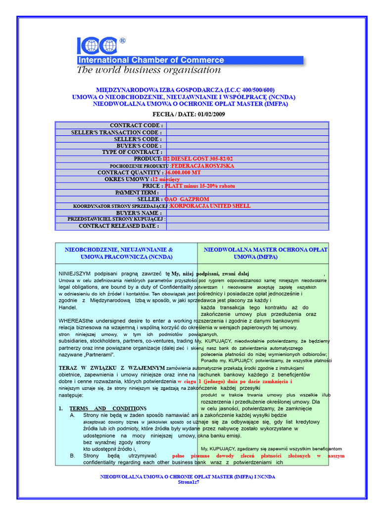 (Dok#4) Imfpa-ncnda w. Poparcie Banku | PDF