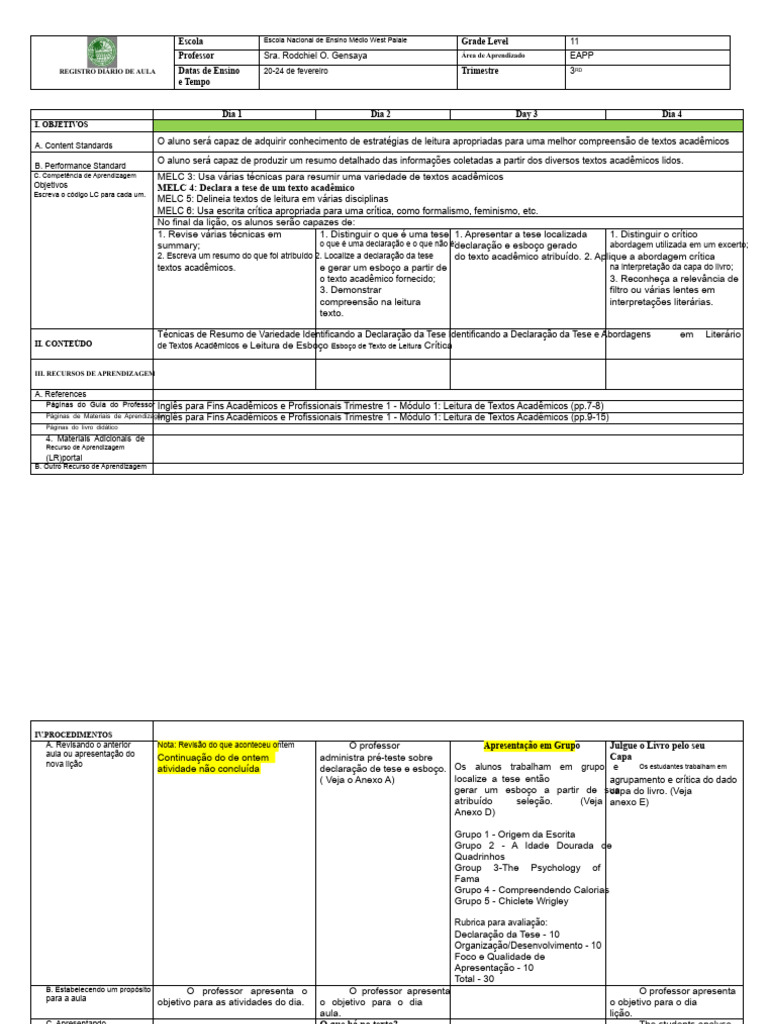 Q3 - Eapp - DLL Semana 3. | PDF | Livros | Aprendizado