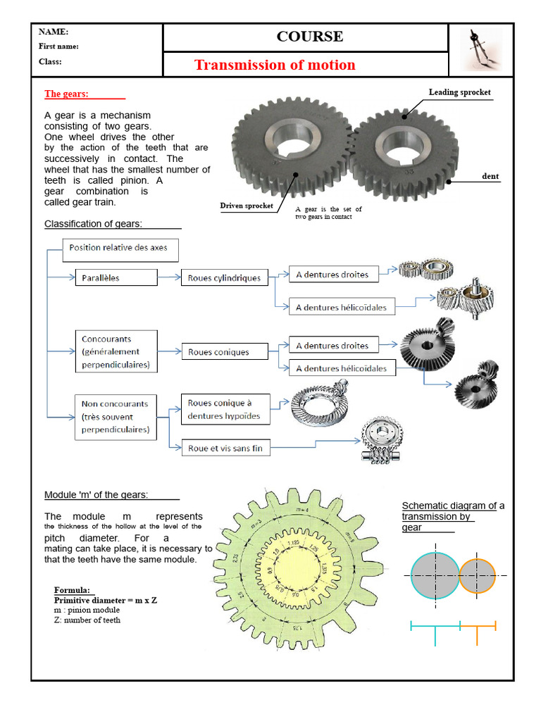 Motion Transmission Mechanisms Explained | PDF | Belt (Mechanical) | Gear