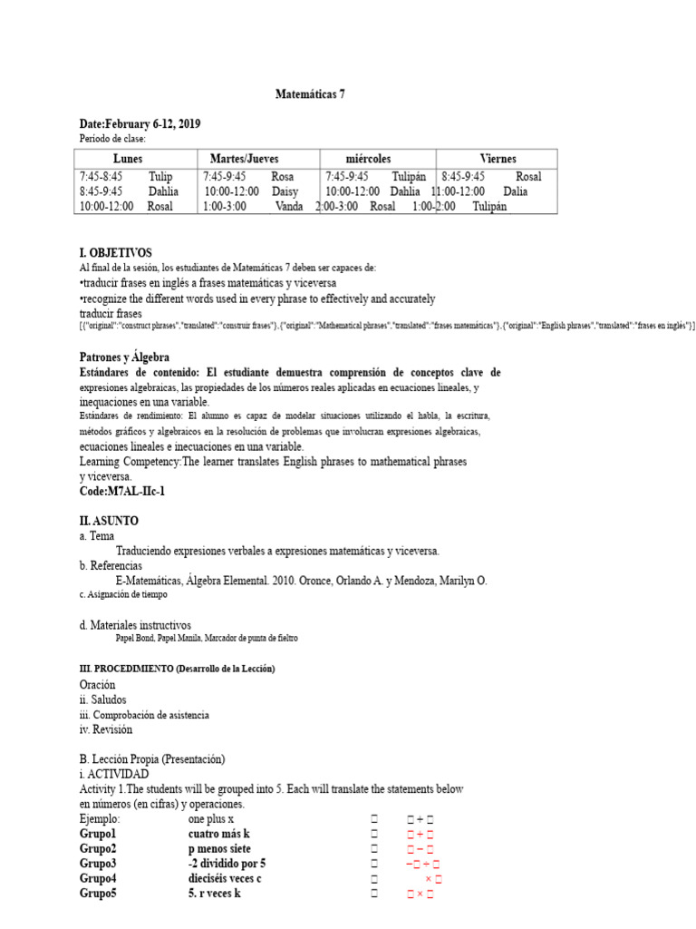 20 FRASES MATEMÁTICAS Semi-detalladas LP | PDF | Aritmética | Álgebra