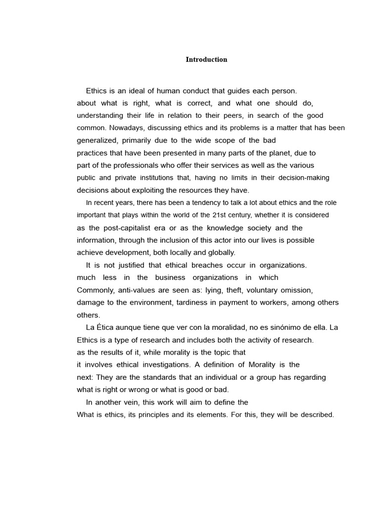 Work On Ethics | PDF | Value (Ethics) | Morality