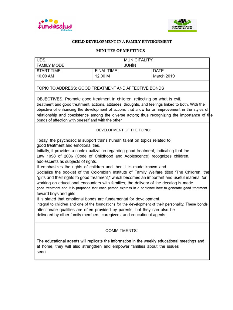 ACTA Good Treatment-Affective Bonds | PDF
