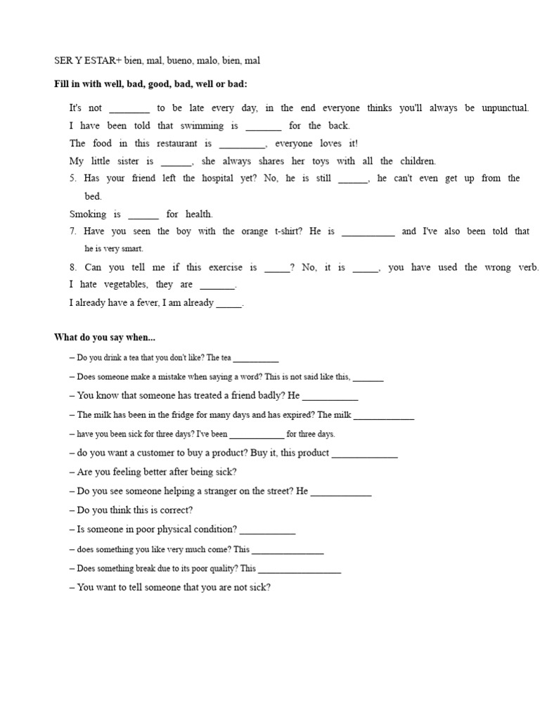 To Be Good Bad To Be Well Ill | PDF