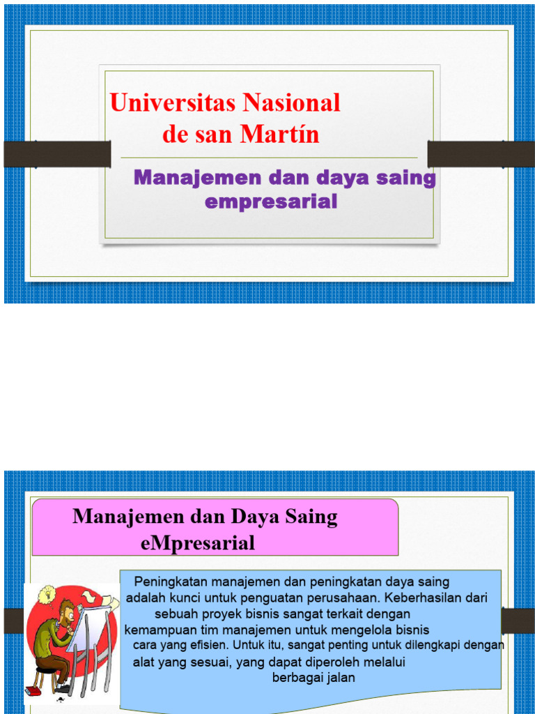 Manajemen dan Daya Saing Perusahaan | PDF