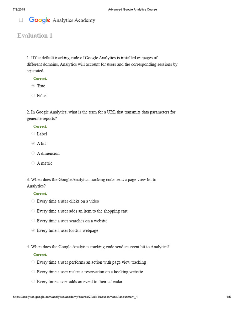 Advanced Google Analytics Evaluation Guide | PDF | Http Cookie | Analytics