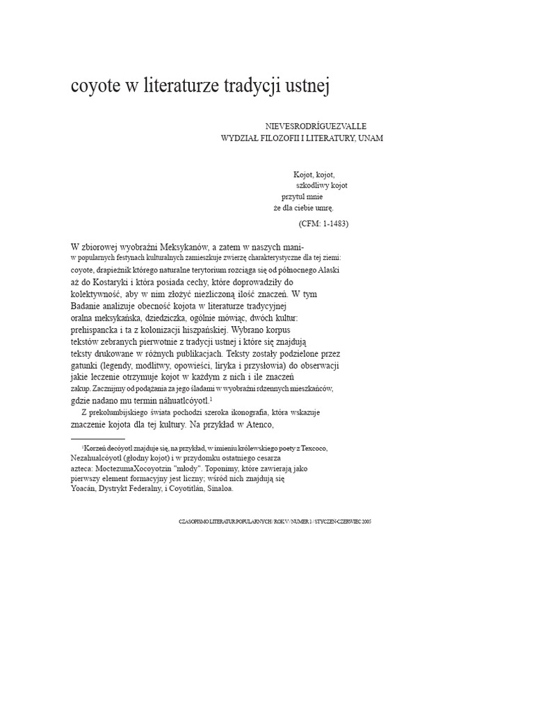 Kojot | PDF