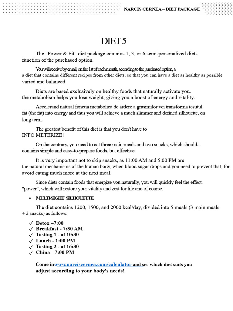 Diet 5 Normal | PDF | Dieting | Salad