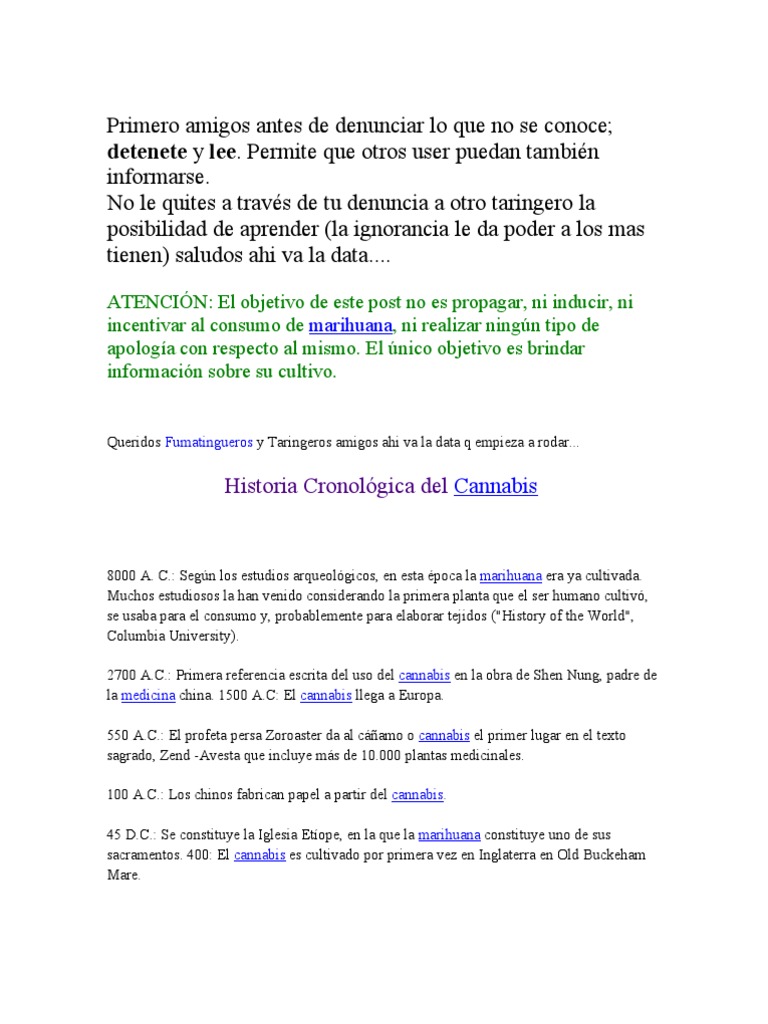 Canabis Historia Pdf Cáñamo Cannabis Droga