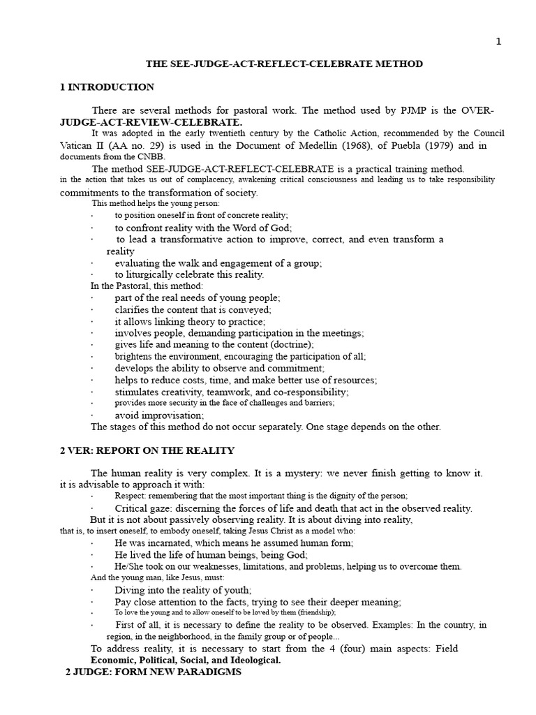 The Method See Judge Act | PDF | Reality | Knowledge