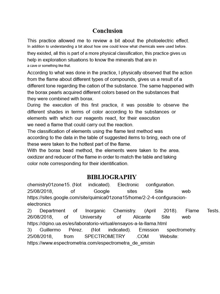 Conclusion | PDF | Chemical Substances | Salt (Chemistry)