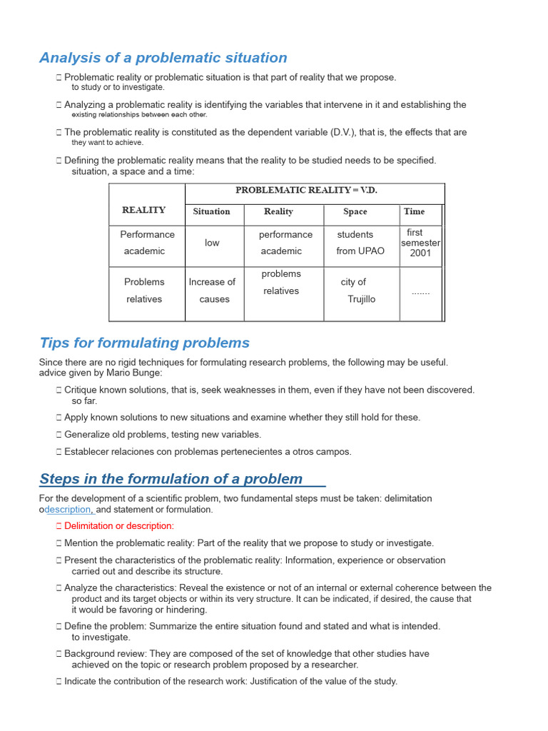 Analysis of A Problematic Situation | PDF | Theory | Knowledge