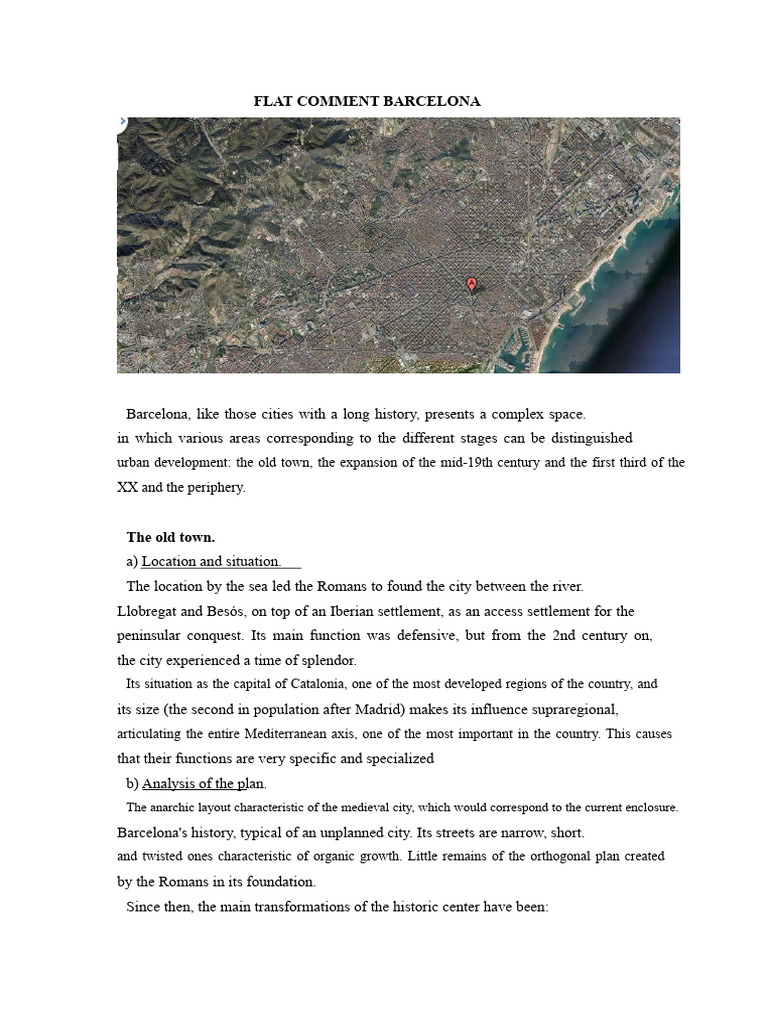 Urban Development of Barcelona Explained | PDF | Barcelona | City