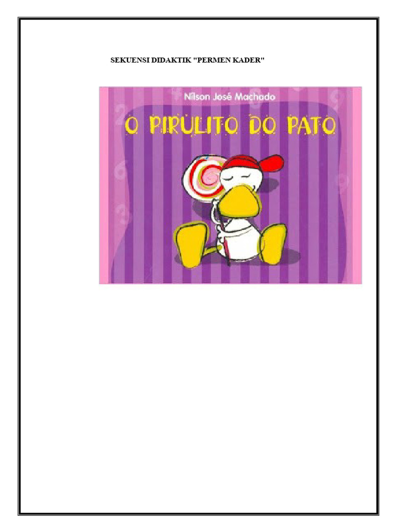 Sekuensi Didaktik: Permen Kader dan Anjing | PDF