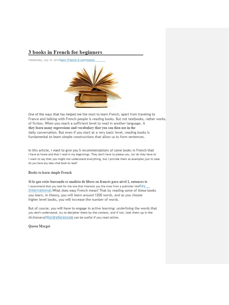 3 Easy French Books for Beginners | PDF | Verdana | Linguistics