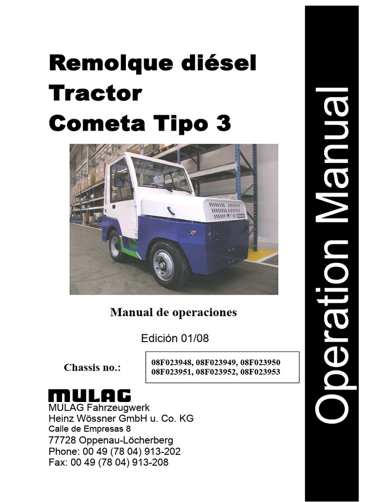 Manual Del Tractor Comet 3 - 08F023948 - e | PDF | Tractor | Camión