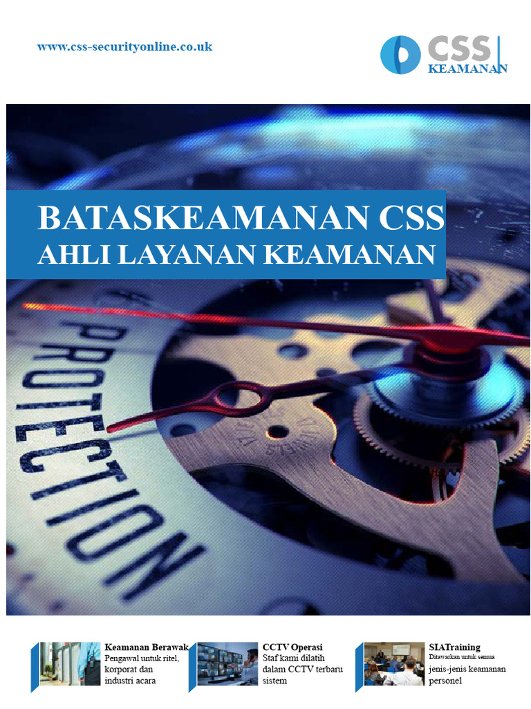 Brosur Perusahaan Keamanan CSS Halaman 1 | PDF