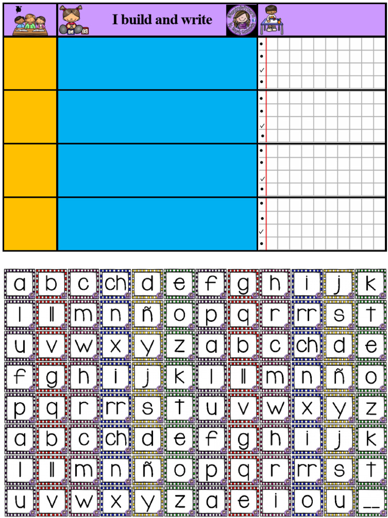 I Read Build and Write Writing Board 1 6 | PDF