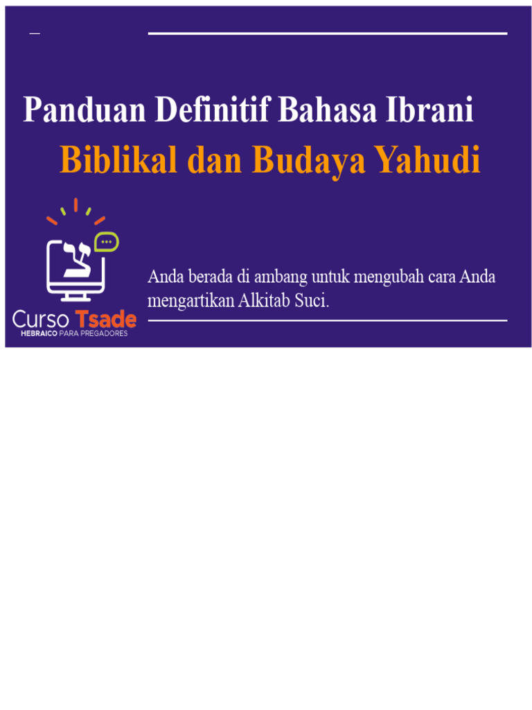 Panduan Lengkap Bahasa Ibrani Alkitab | PDF