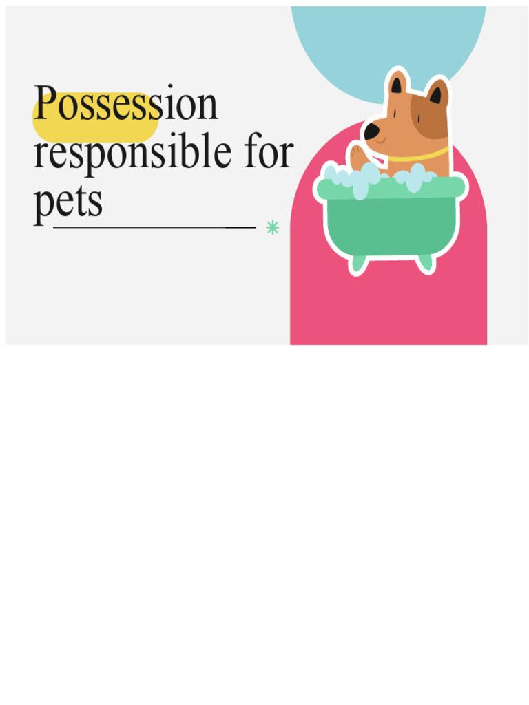 Responsible Pet Ownership | PDF