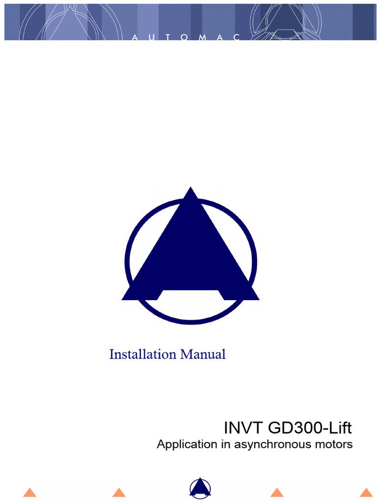 INVT GD300 Lift Variator Installation Guide | PDF | Elevator | Power Supply