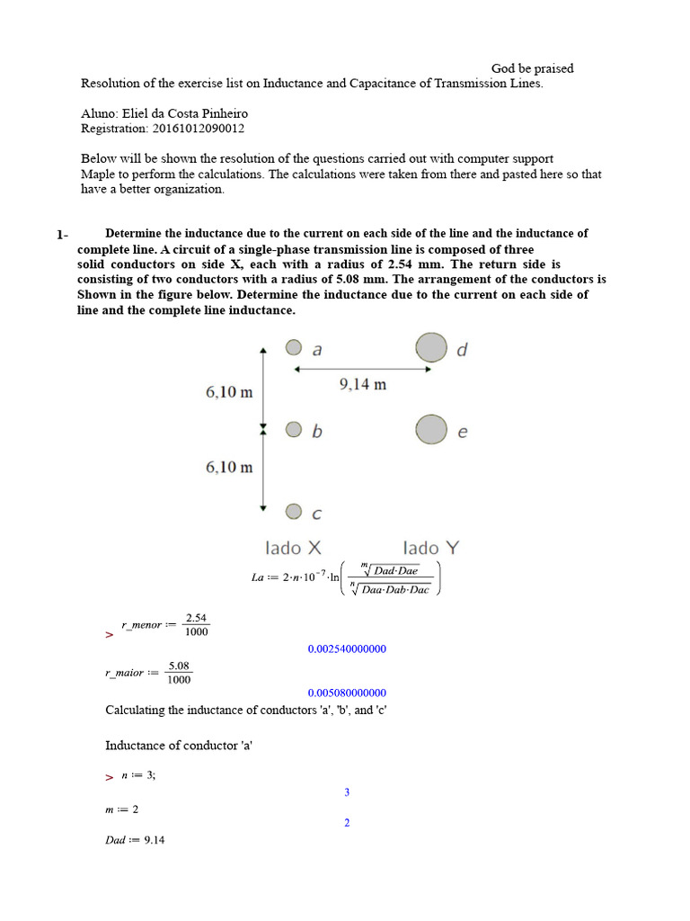 Inductance and Capacitance Calculations | PDF | Inductance ...