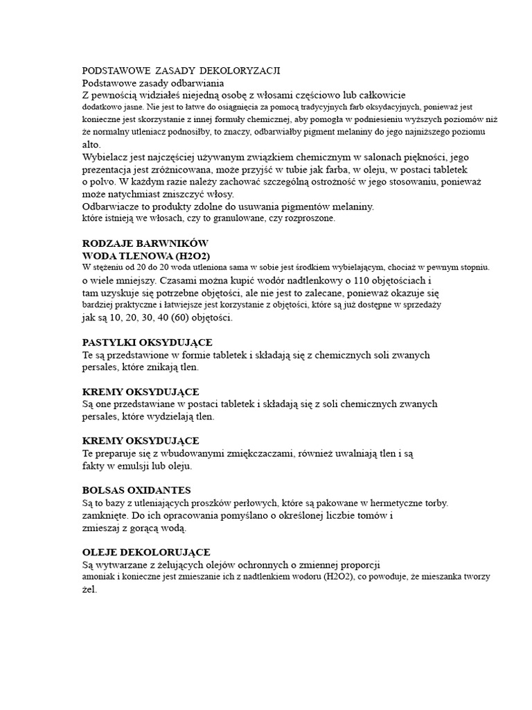 Podstawowe Zasady | PDF